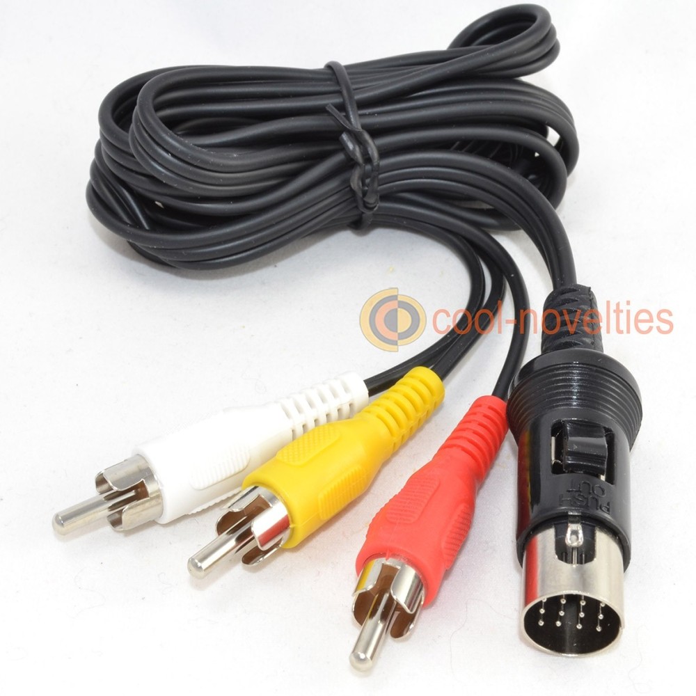 Atari ST TV Composite RCA Audio/Video Cable