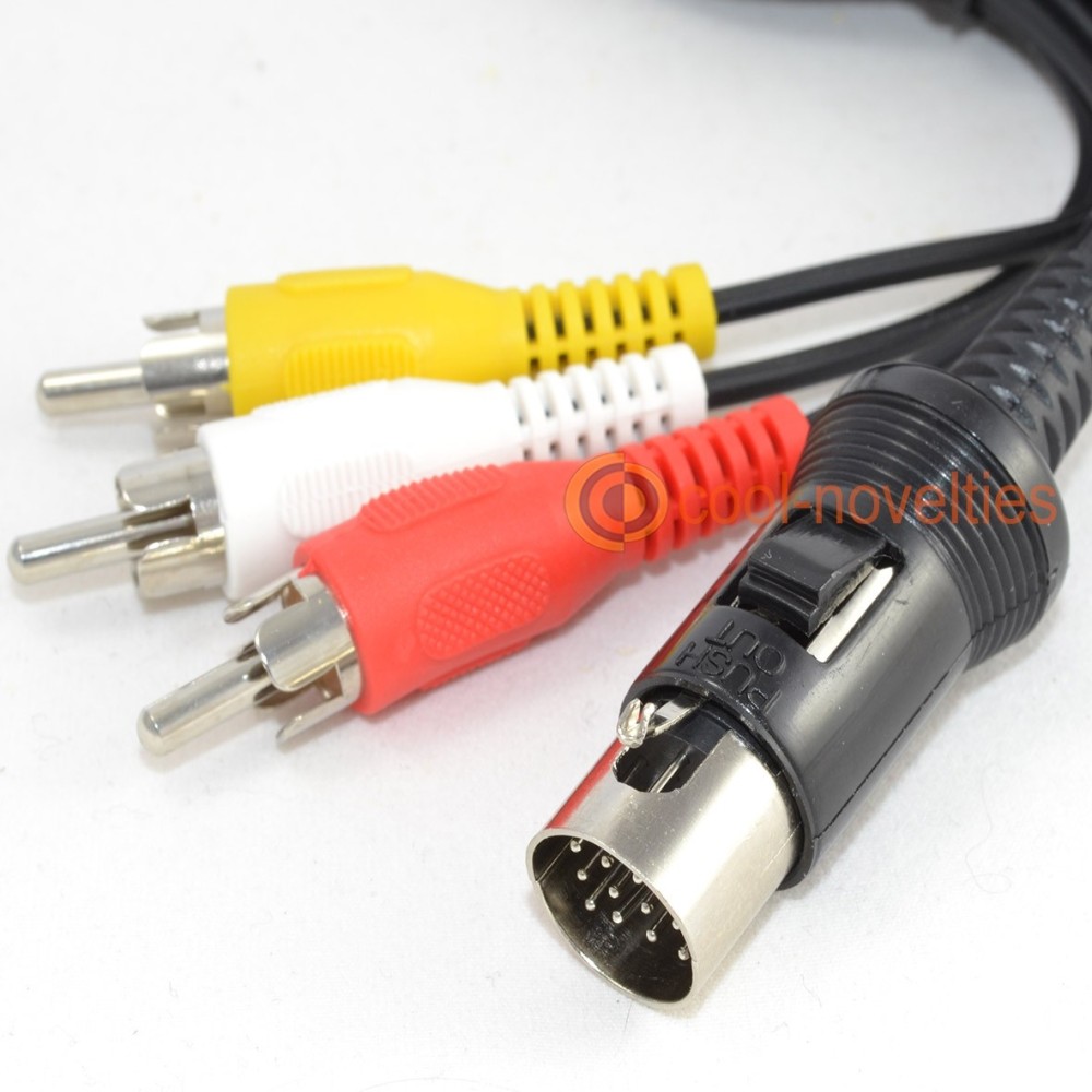 Atari ST TV Composite RCA Audio/Video Cable