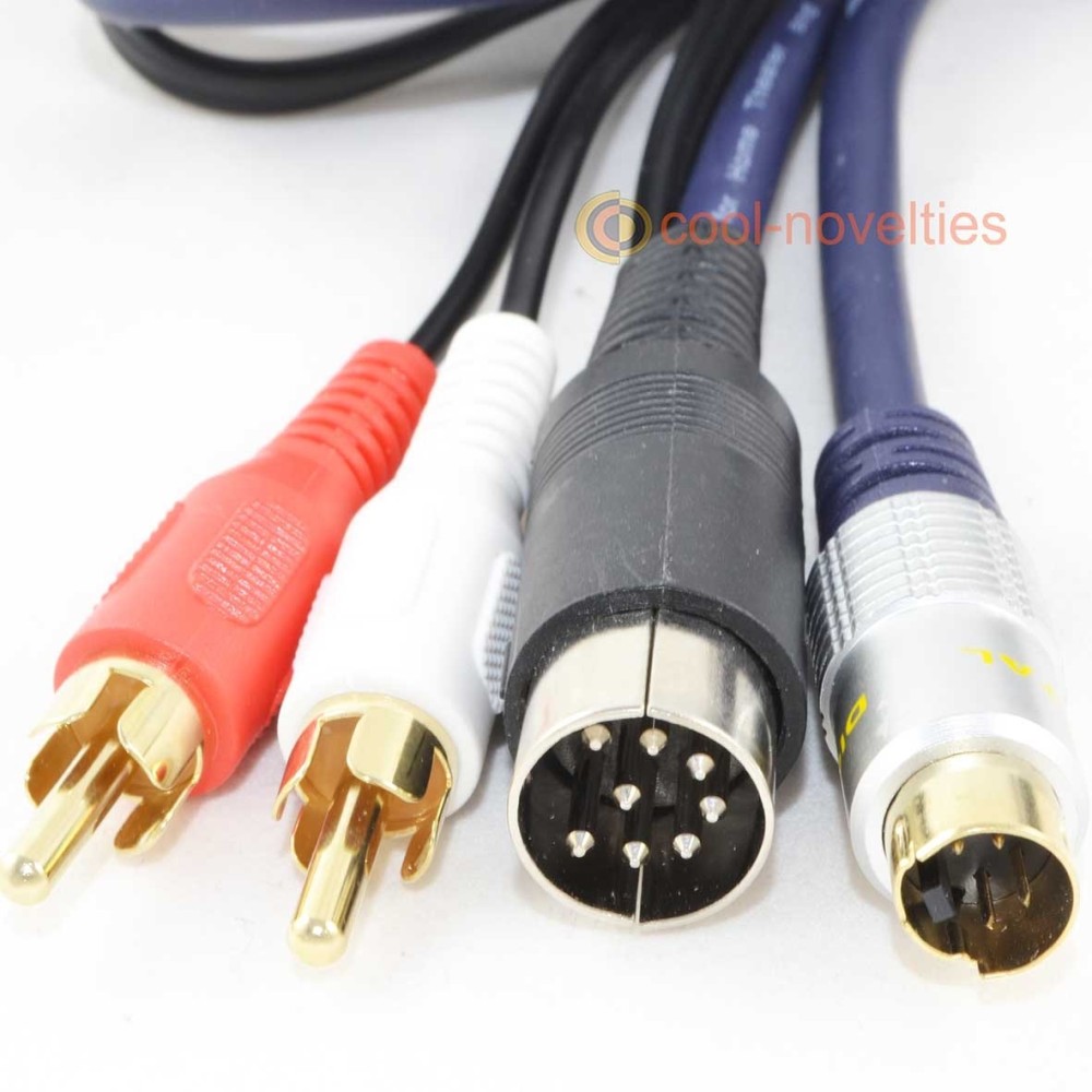 Commodore C64 & C128 S-Video & Audio TV Cable