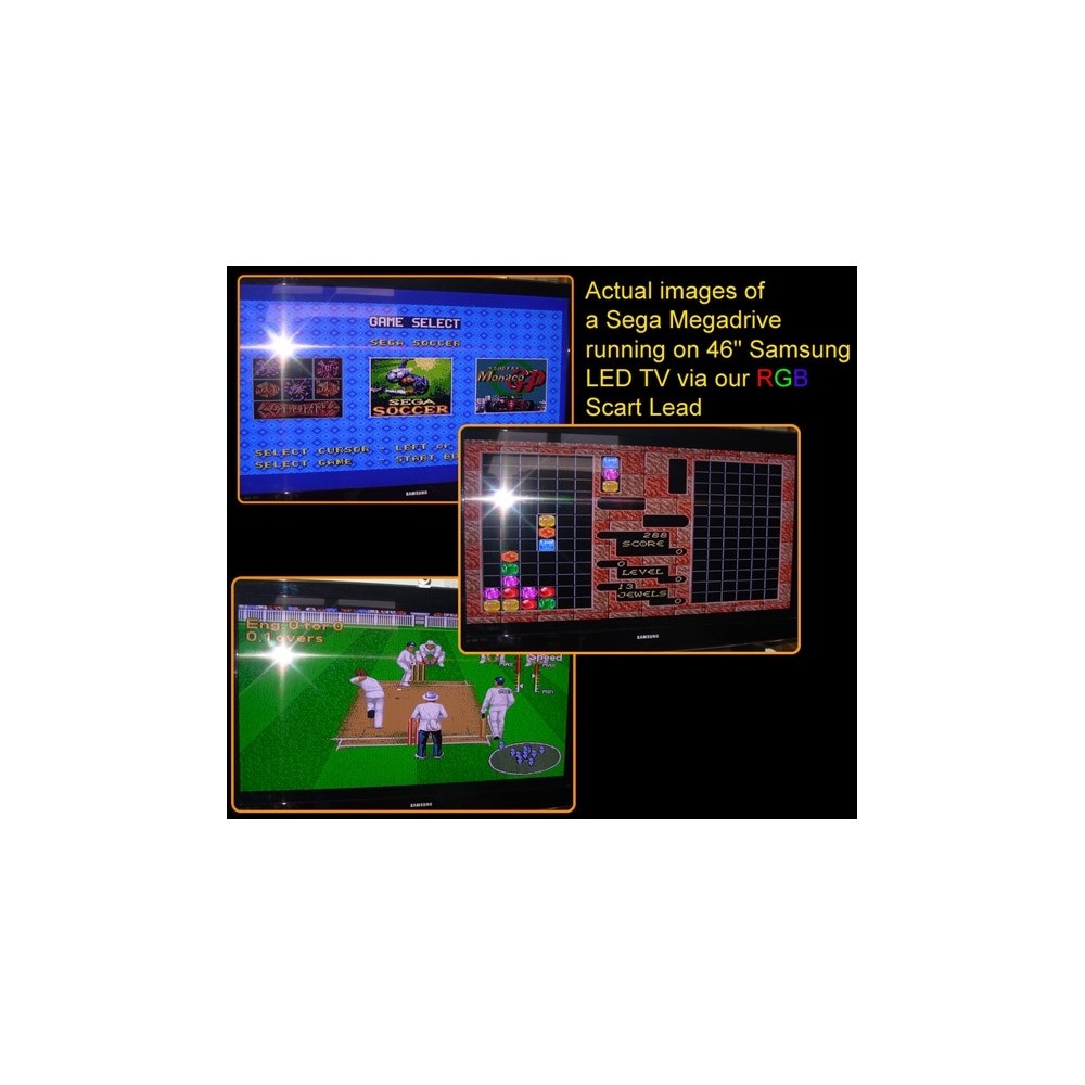 Sega Mega Drive 1 RGB Scart with Stereo Audio Cable