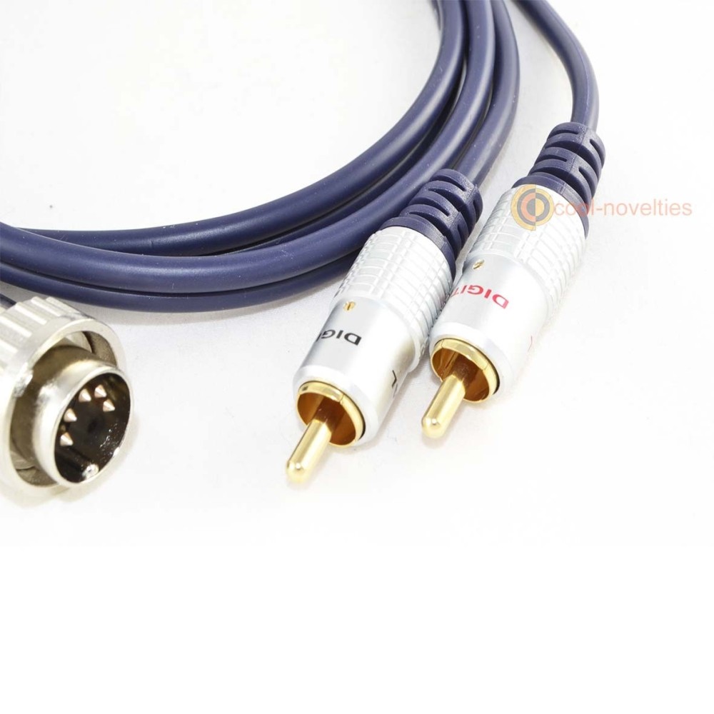 Naim / Quad Hi-fi (Twist-Locking) to Twin RCA Phono Interconnect Cable