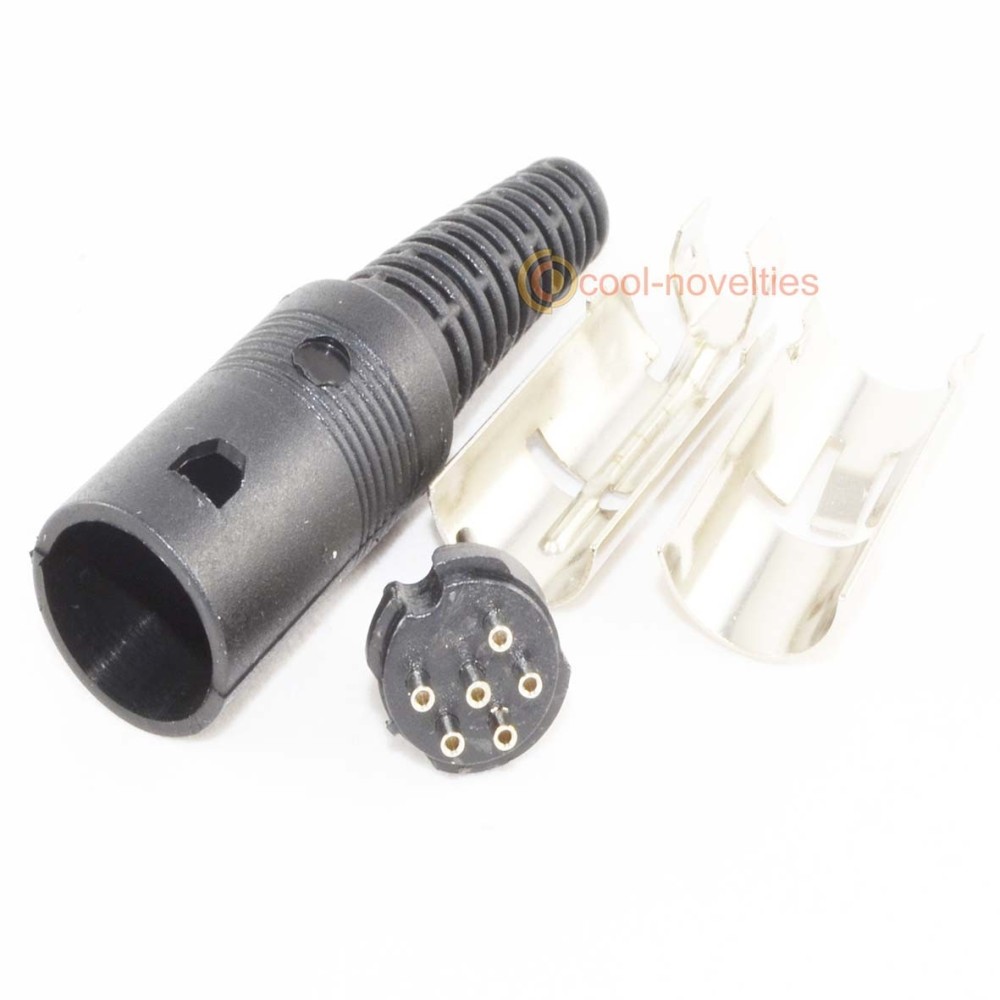 6 pin DIN Male Plug Connector