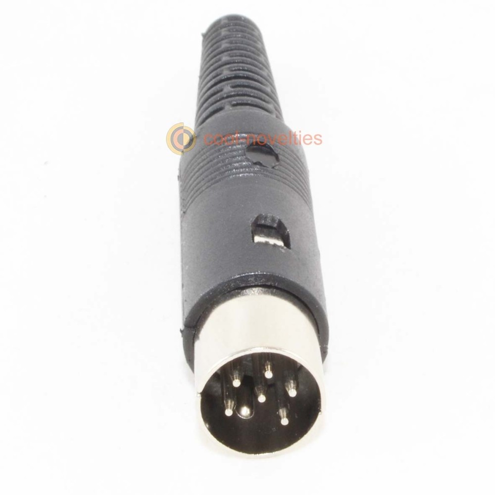 6 pin DIN Male Plug Connector