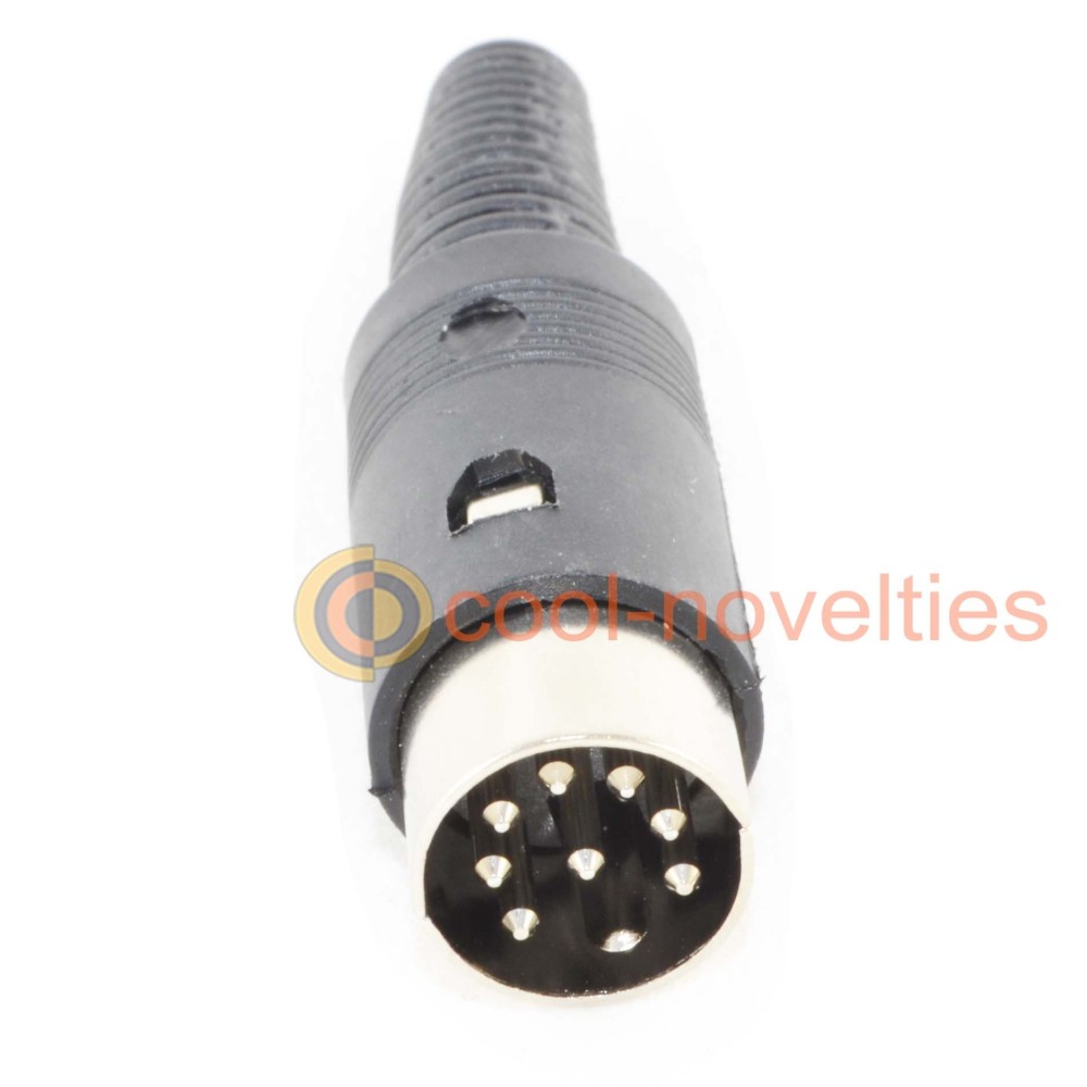 8 pin DIN 262° U Shape Male Plug Connector