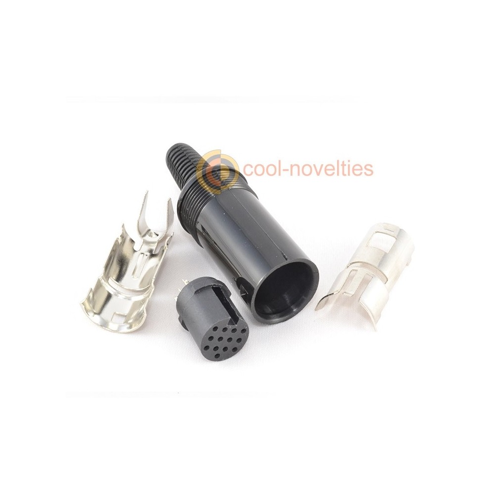 13 pin DIN Female In-Line Socket Connector