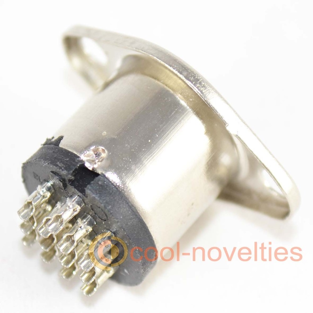 13 pin DIN Female Chassis/Panel Mount Socket Connector