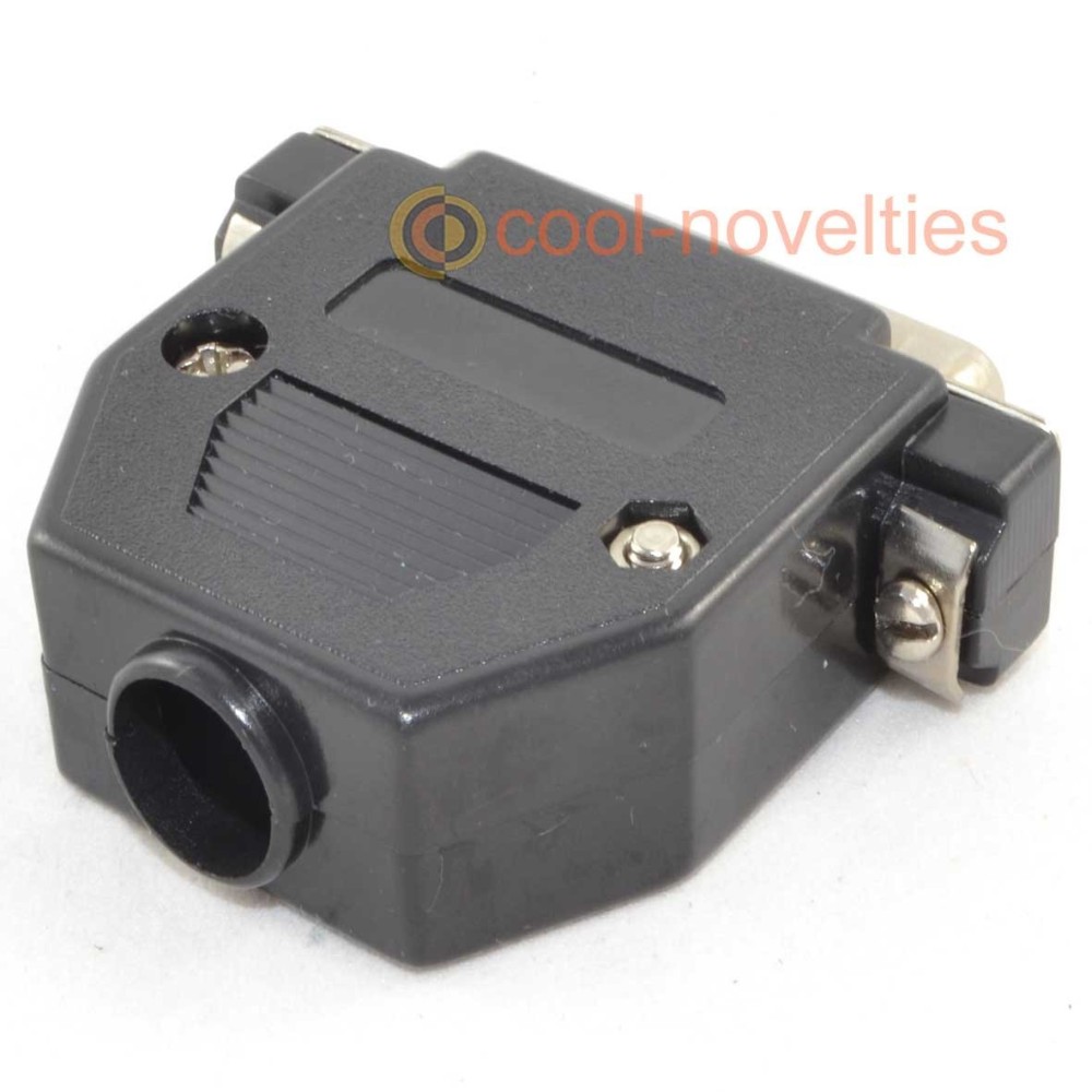 25 Way D-Sub Male Plug Connector & Black Hood
