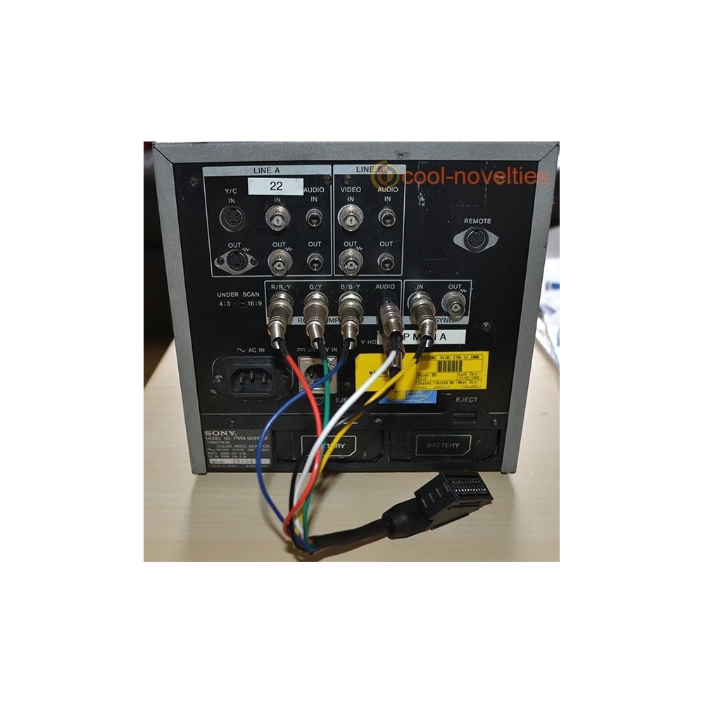 Sony PVM BNC Monitor to Scart Adapter Breakout Cable
