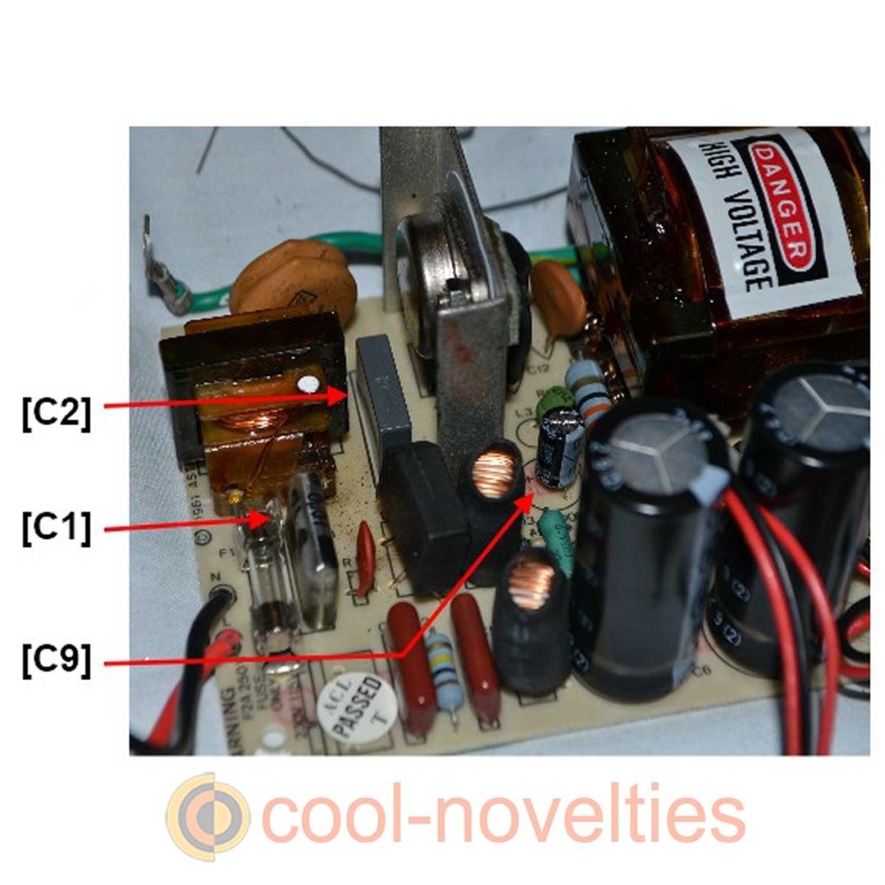 BBC Micro Model A, B & B+ Power Supply Capacitor Kit