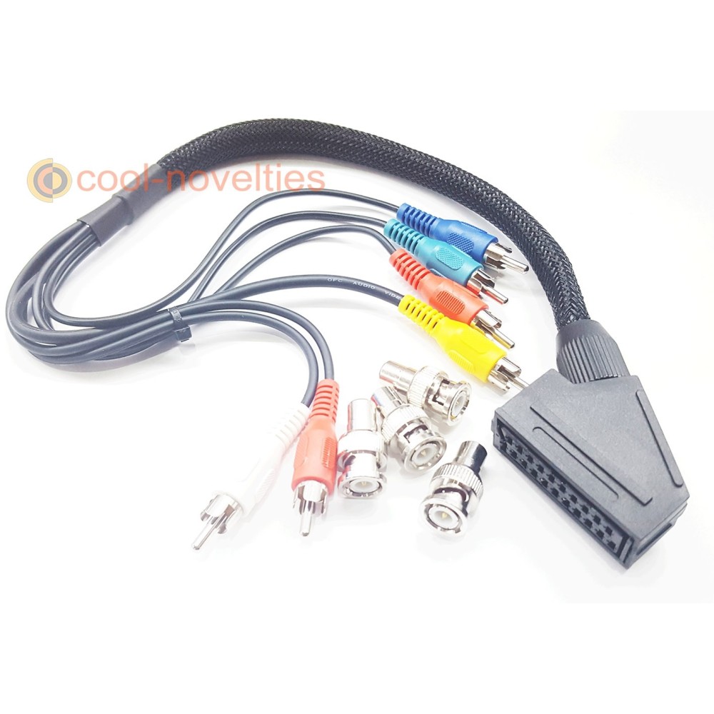 Sony PVM BNC Monitor to Scart Adapter Breakout Cable