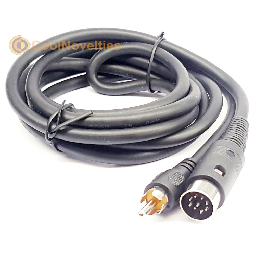 Sinclair QL Composite TV Video Cable - 8 pin DIN to Phono