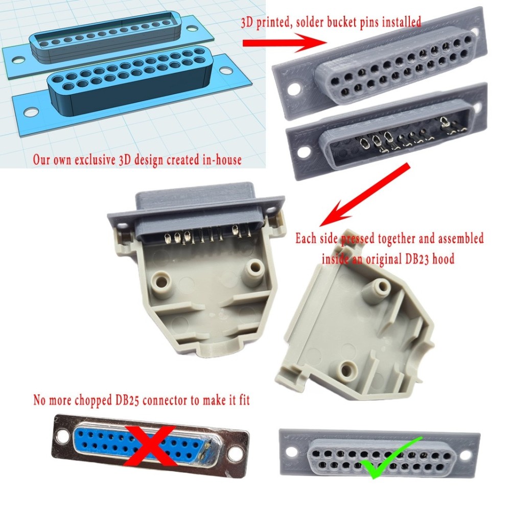 Commodore Amiga to Commodore 1084S-D RGB Monitor Cable (6 pin DIN Plug)